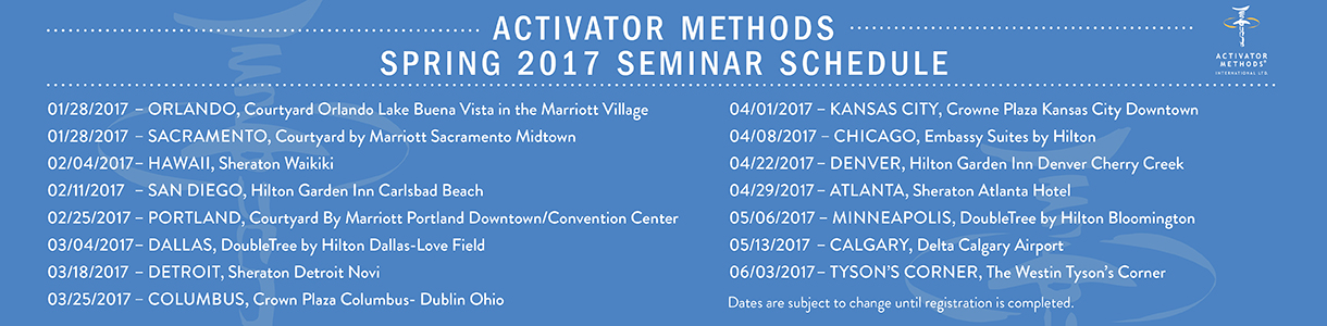 Activator Method - Chiropractic Adjusting Instruments & Technique